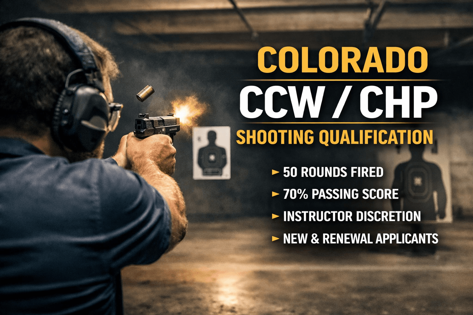 Colorado CCW / CHP Shooting Qualification - US Firearms Training Academy