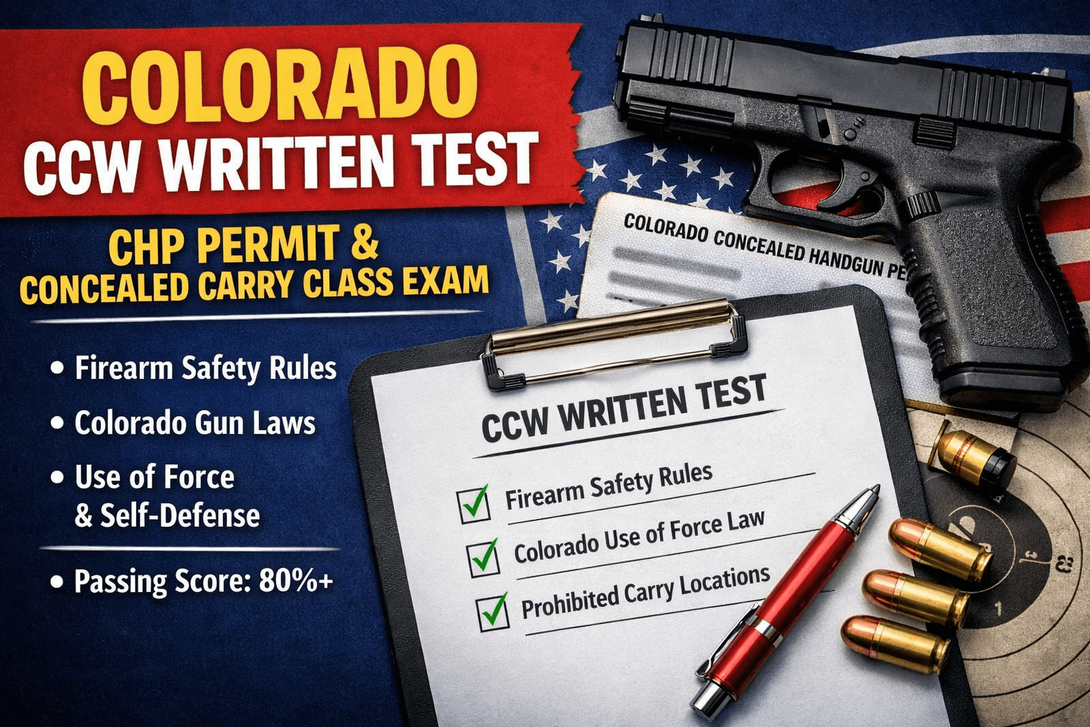 Colorado CCW Written Test: What’s On the CHP Concealed Carry Class Exam ...